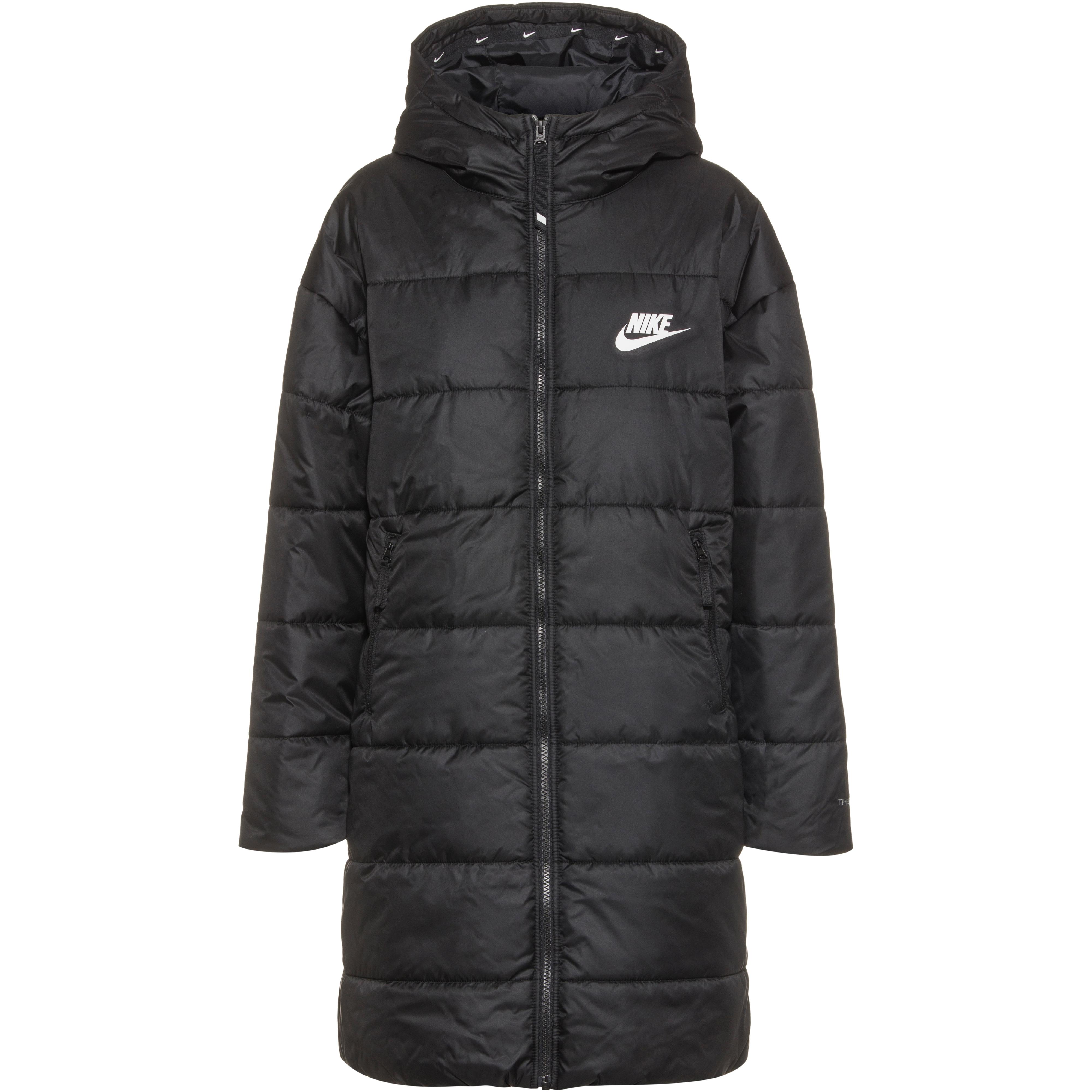 Nike NSW Steppmantel Damen black-black-white im Online Shop von SportScheck kaufen