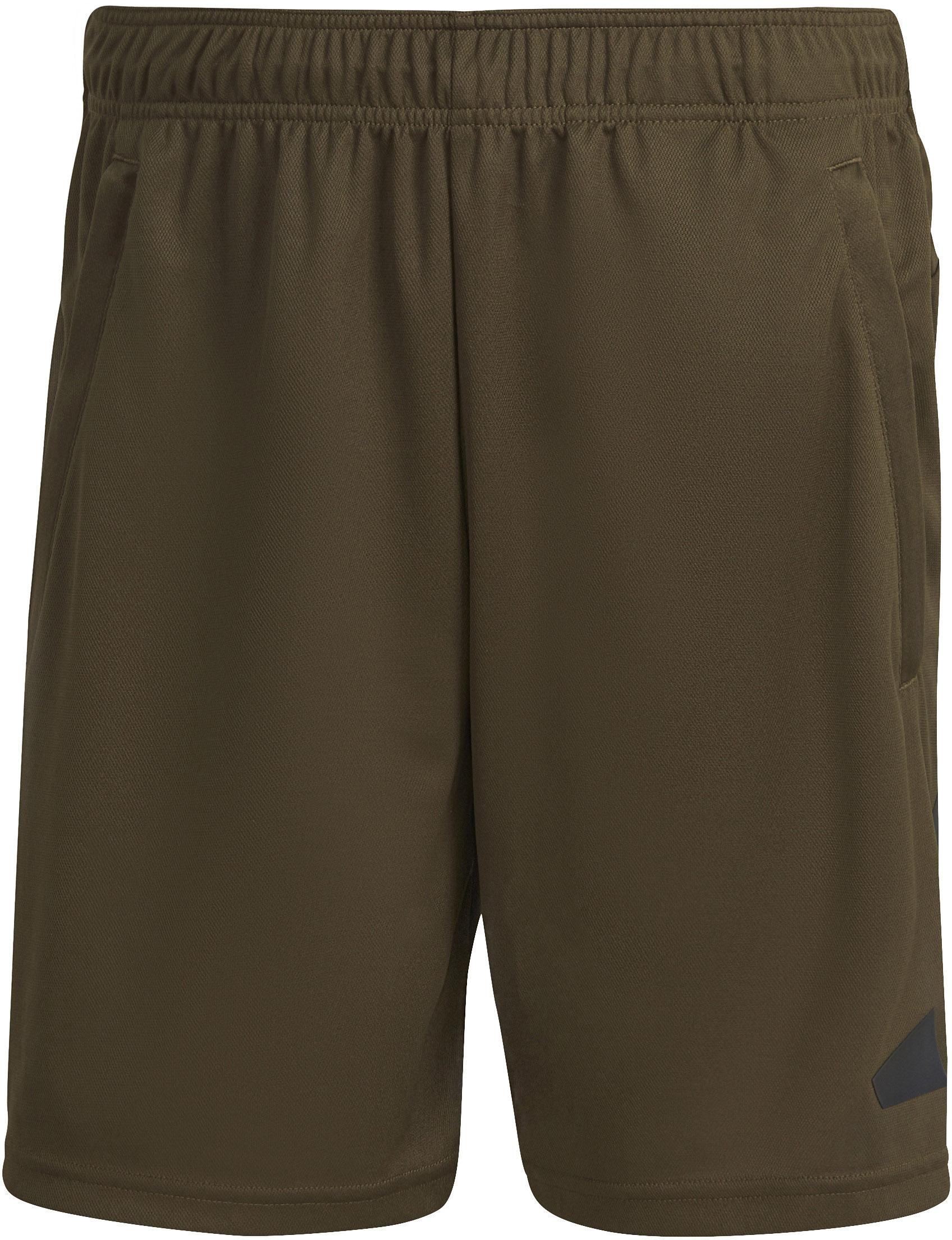 Adidas TRAIN ESSENTIALS LOGO Funktionsshorts Herren olive strata-black ...