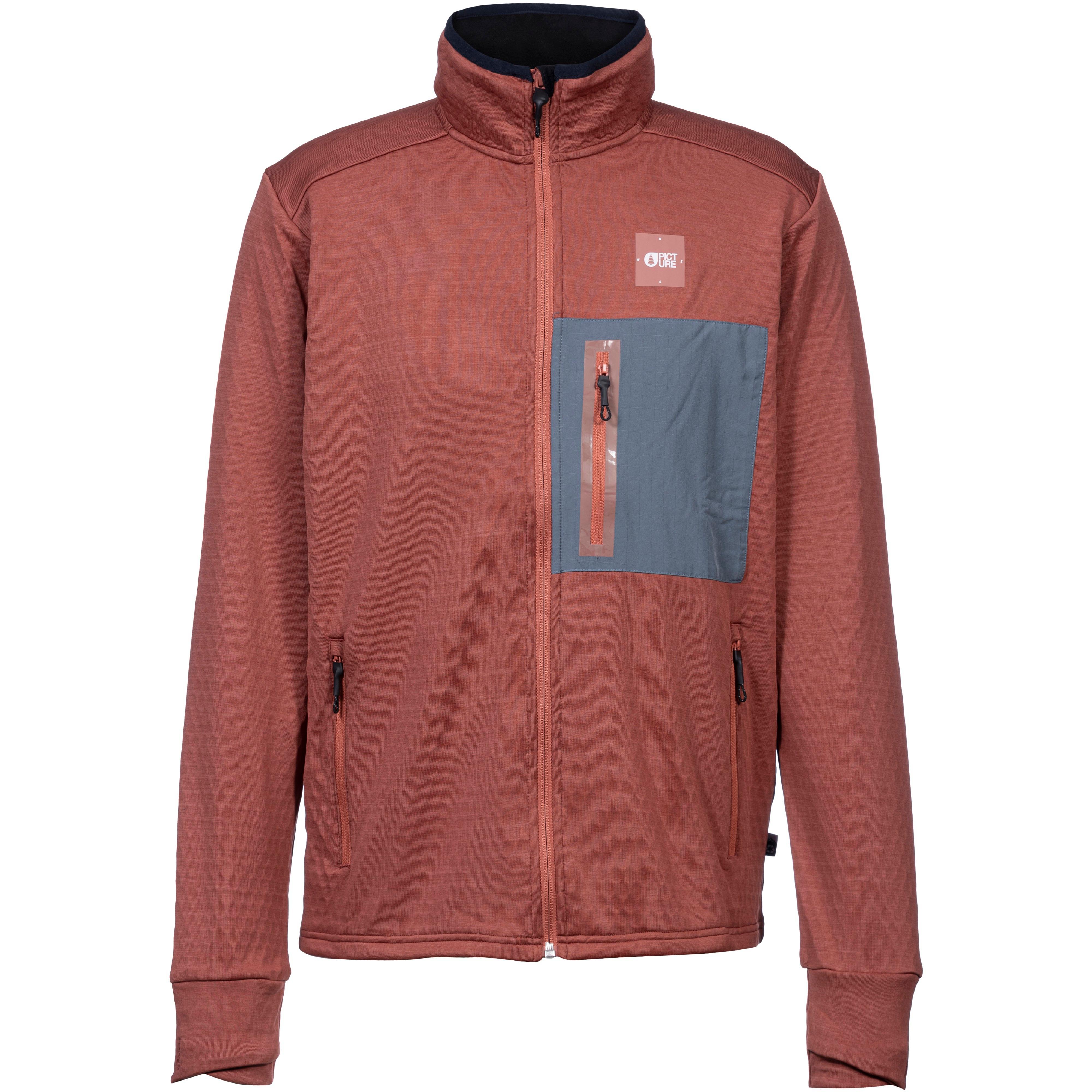 Picture Bake Fleecejacke Herren cedar wood im Online Shop von ...