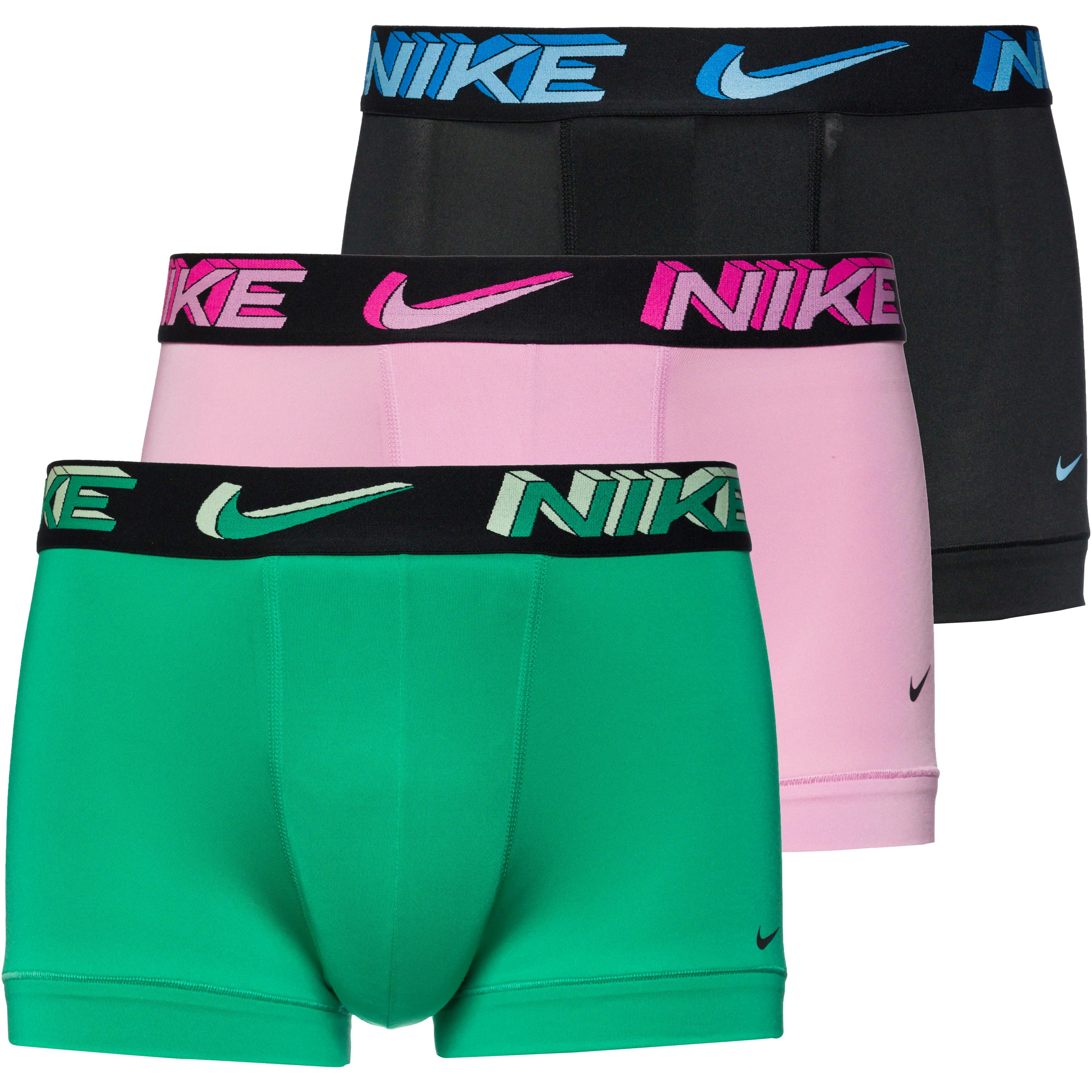 Nike DRI-FIT ESSENTIAL MICRO Unterhose Herren stadium green- pink rise ...