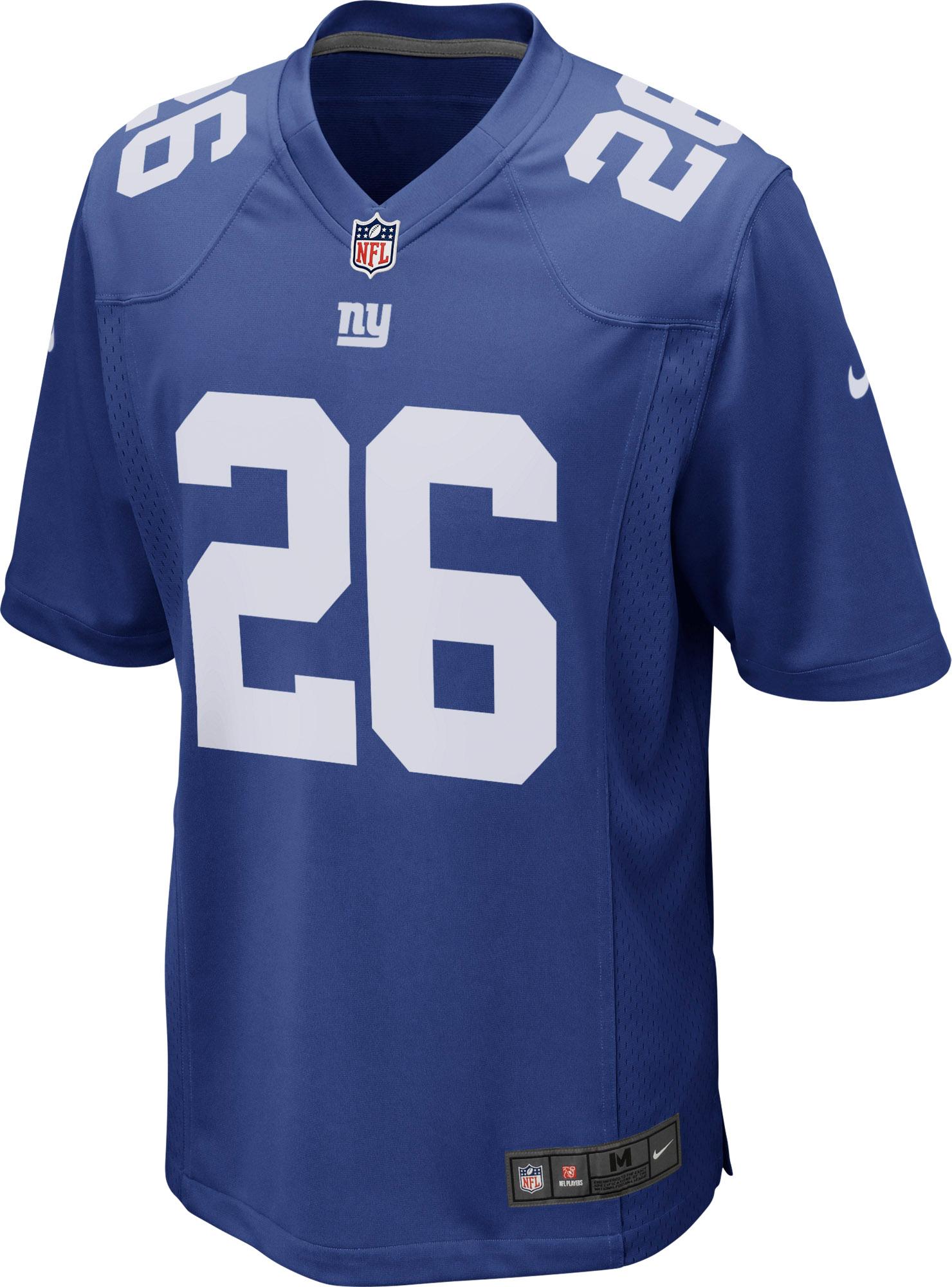 Nike New York Giants Saquon Barkley 26 Spielertrikot Herren rush blue ...