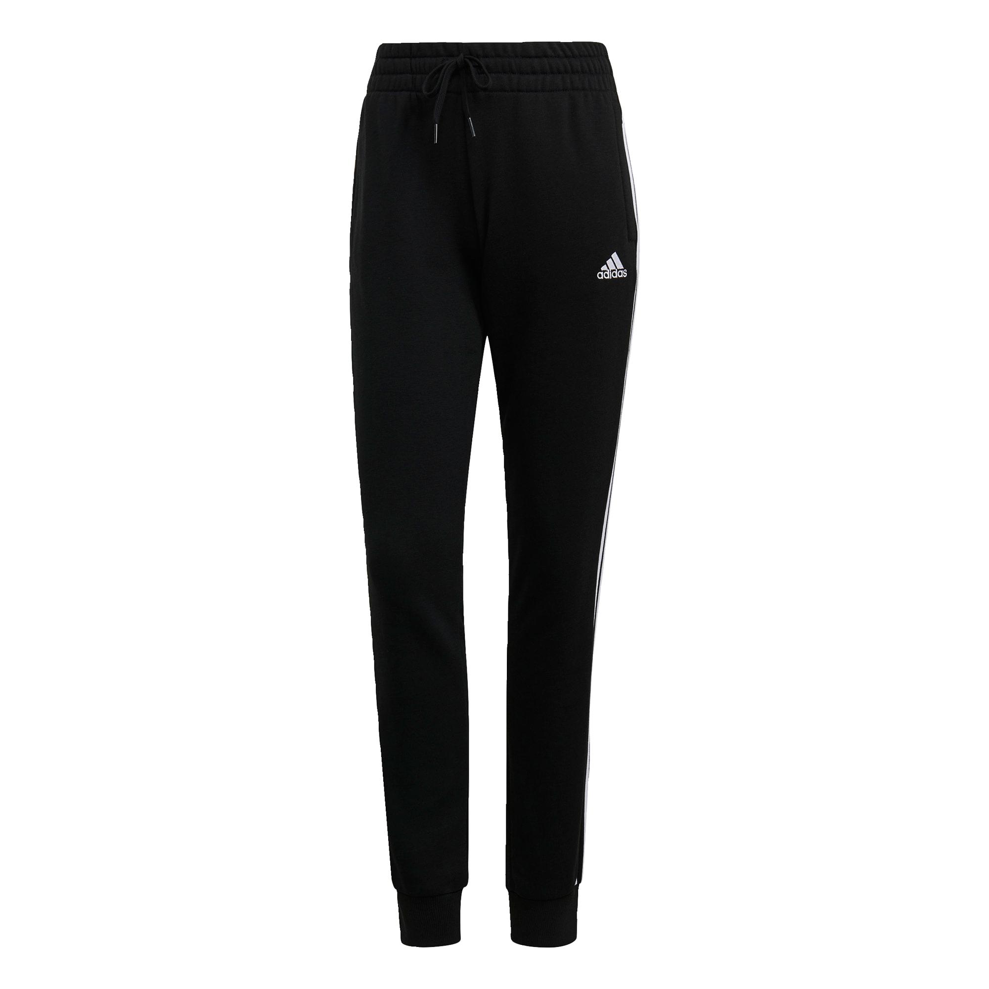 Adidas Essentials French Terry 3-Streifen Sweathose Damen black-white ...