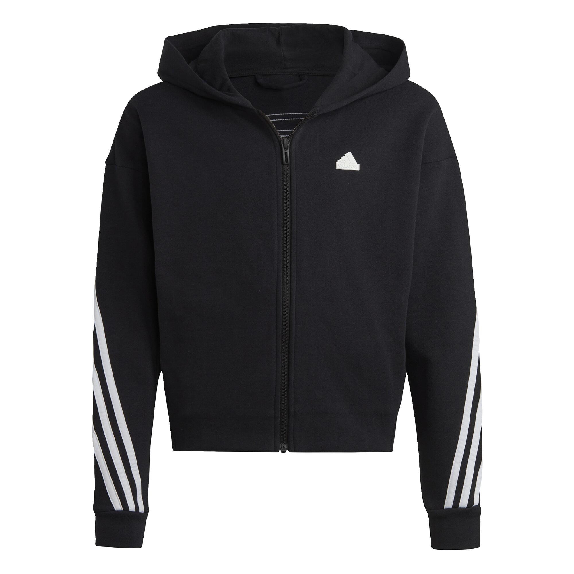 Adidas Future Icons 3-Streifen Kapuzenjacke Sweatjacke Kinder Black ...
