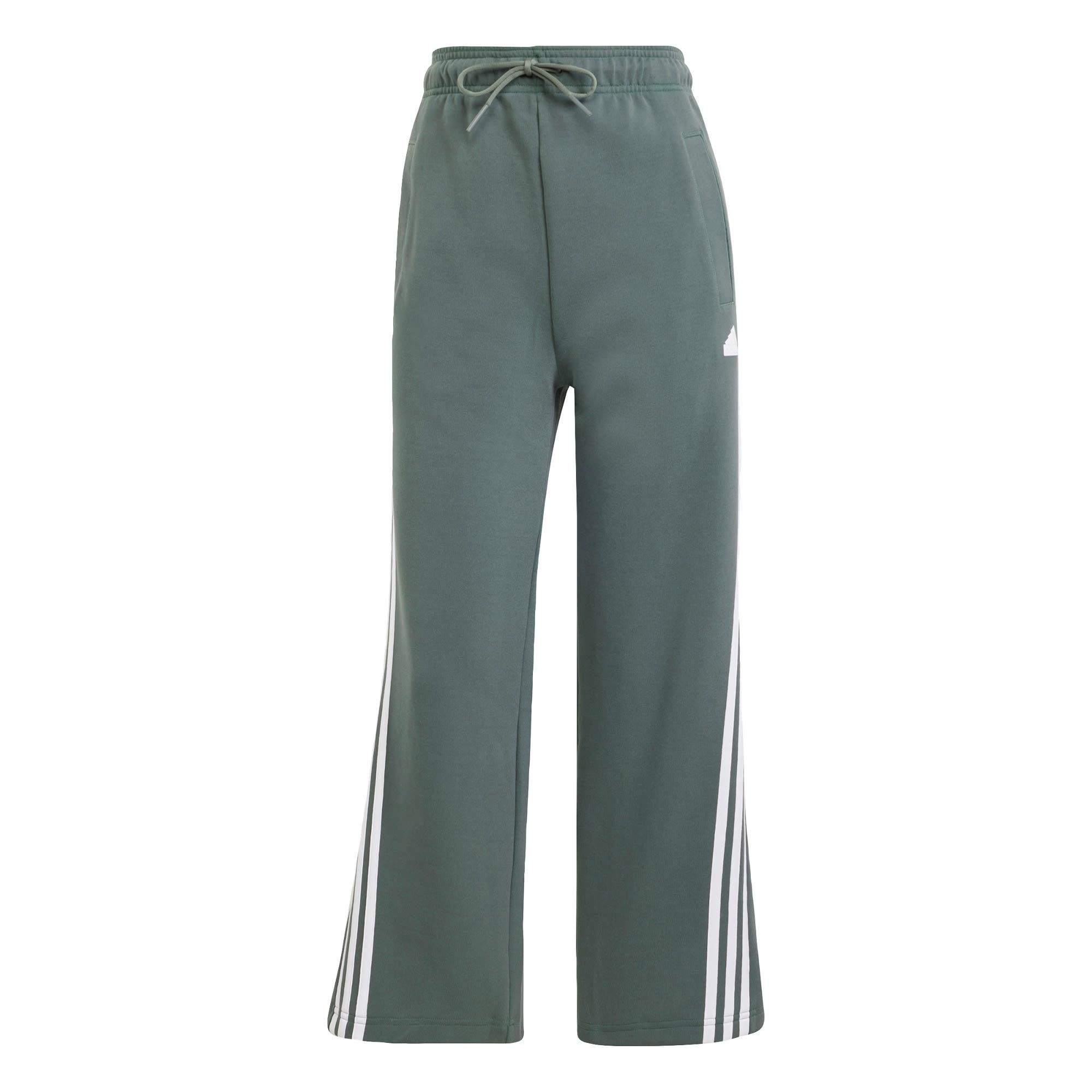 adidas-future-icons-3-streifen-open-hem-hose-trainingshose-damen-legend
