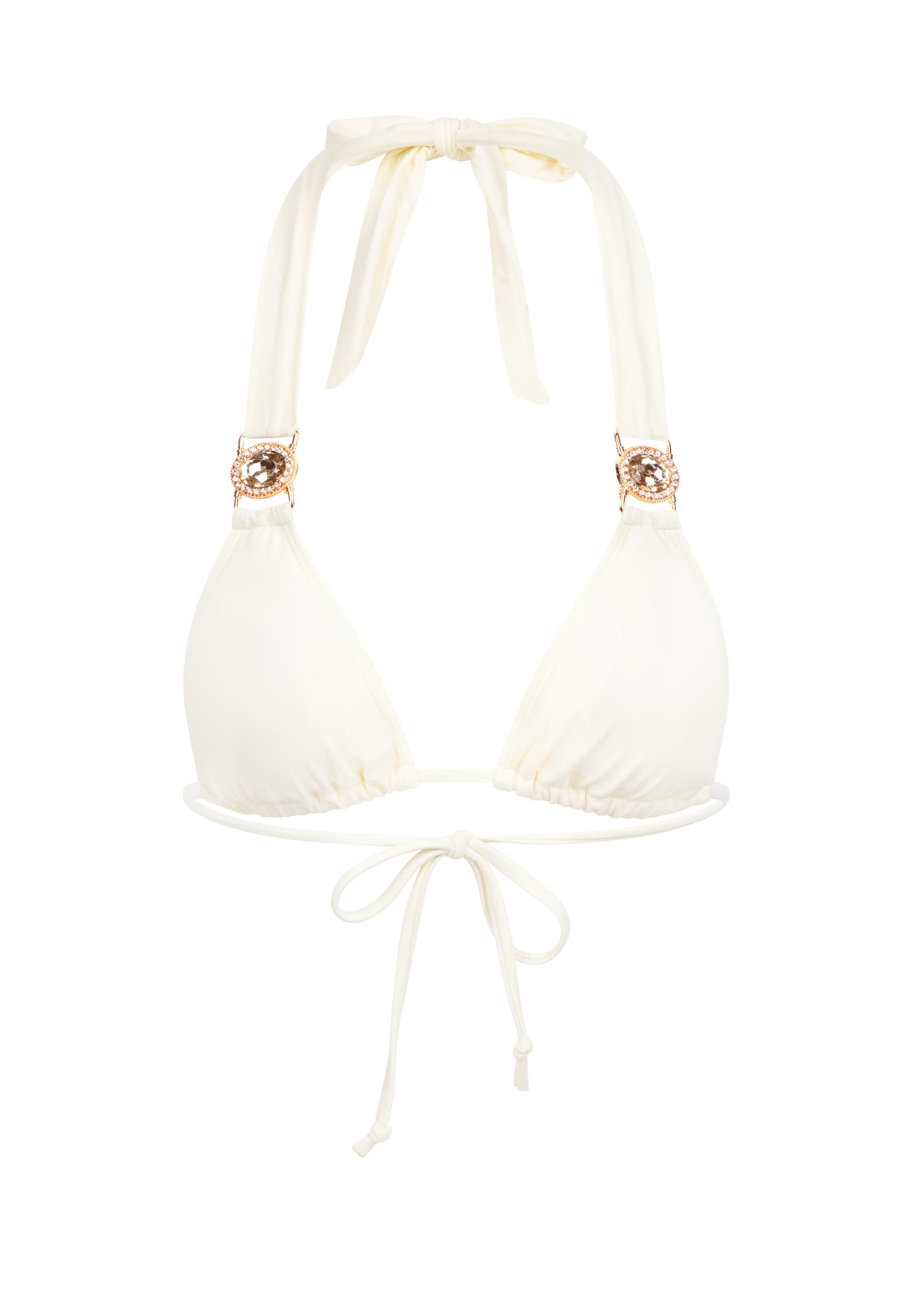 Moda Minx Amour Triangle Bikini Oberteil Damen Ecru im Online Shop von ...