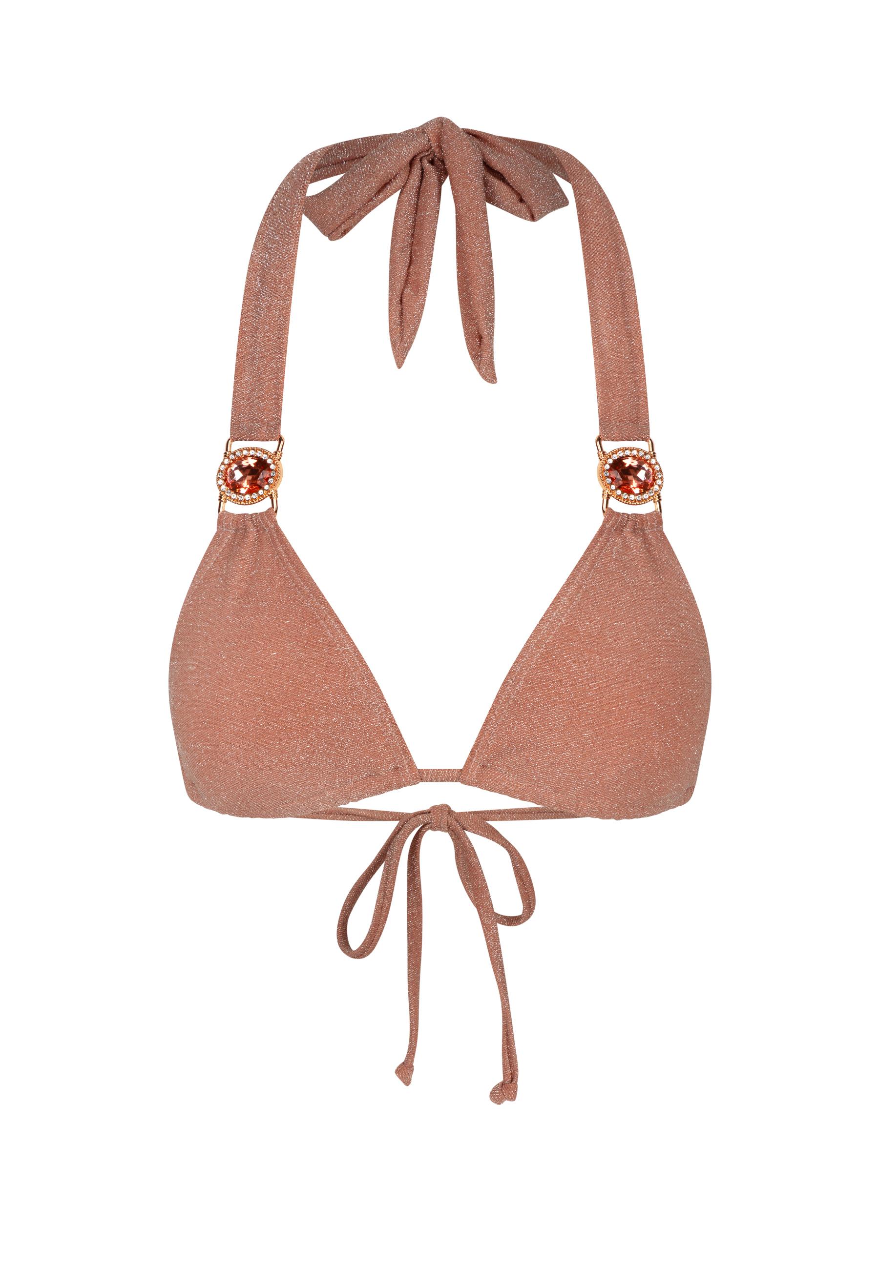 Moda Minx Lumiere Amour Triangle Bikini Oberteil Damen Soft Peach im ...
