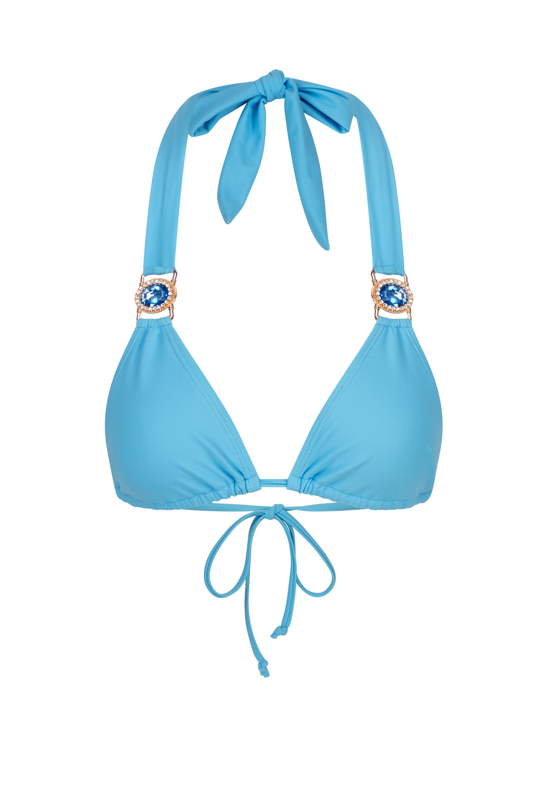 Moda Minx Amour Triangle Bikini Oberteil Damen Powder Blue im Online ...