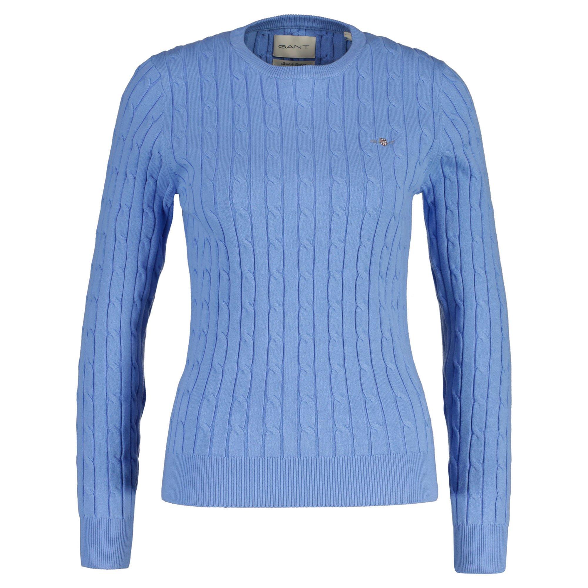 GANT Strickpullover Strickpullover Damen Blau (Hydrangea) im Online ...
