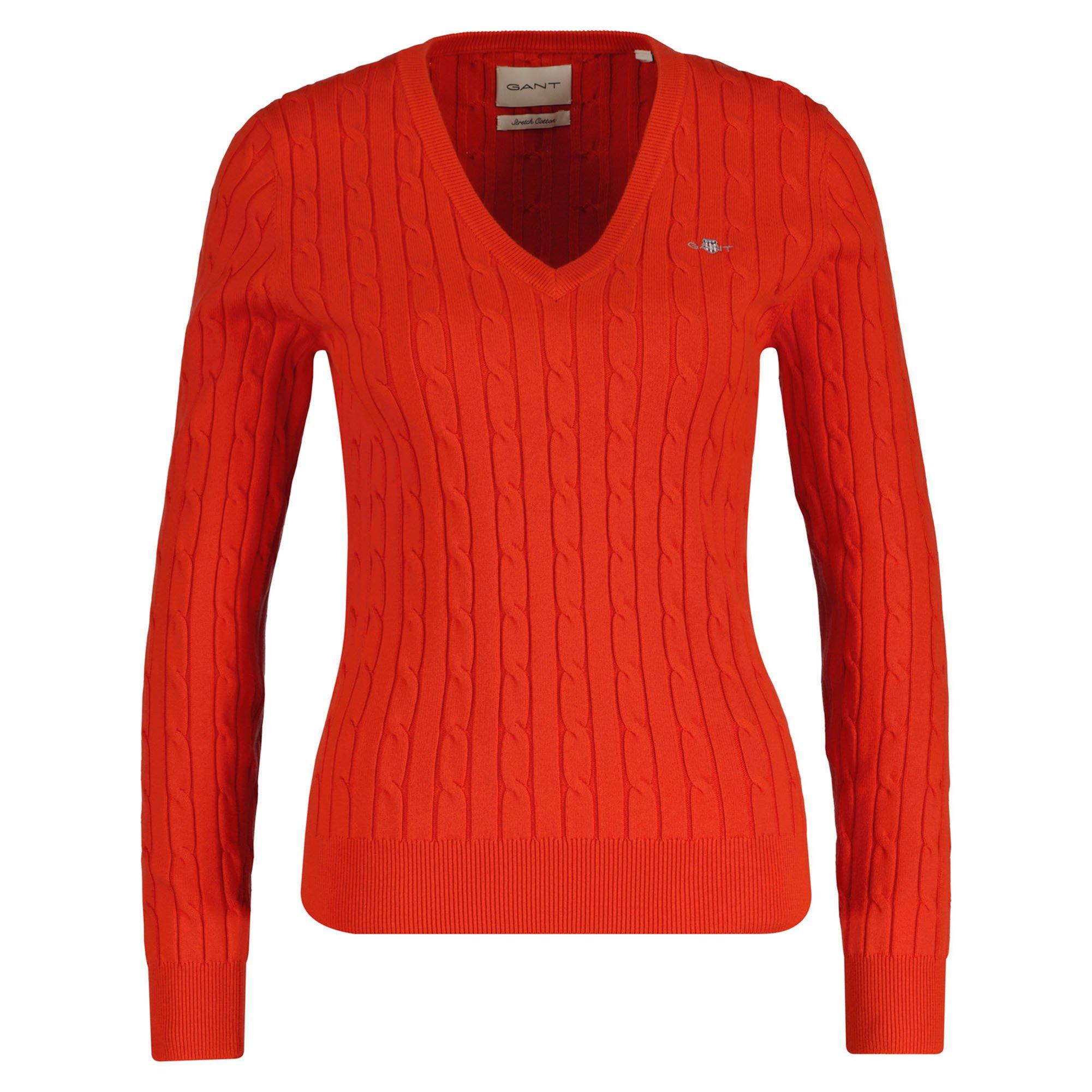 GANT Strickpullover Strickpullover Damen Rot im Online Shop von ...