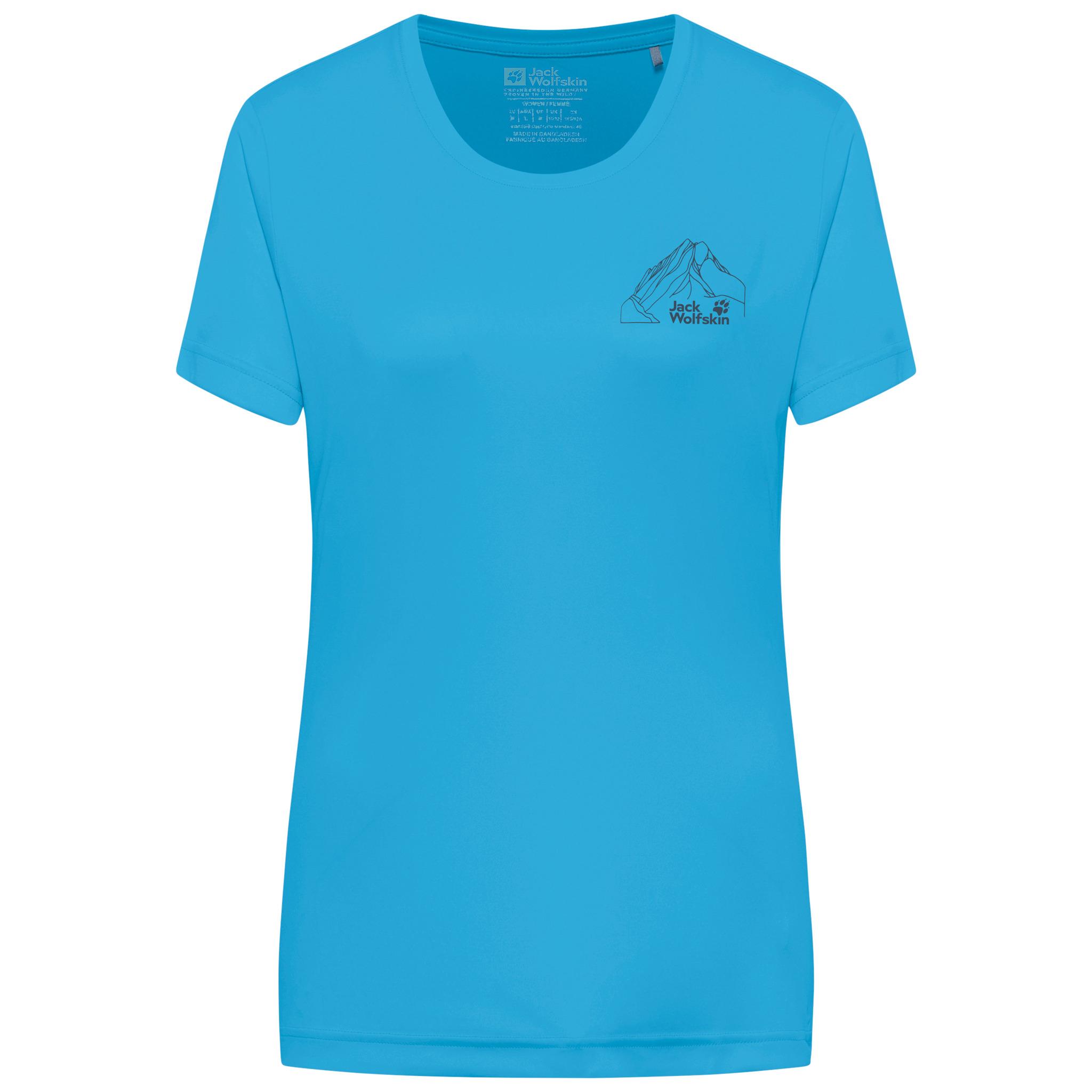 Jack Wolfskin PEAK GRAPHIC T W Funktionsshirt Damen NEW MOUNTAIN empire ...